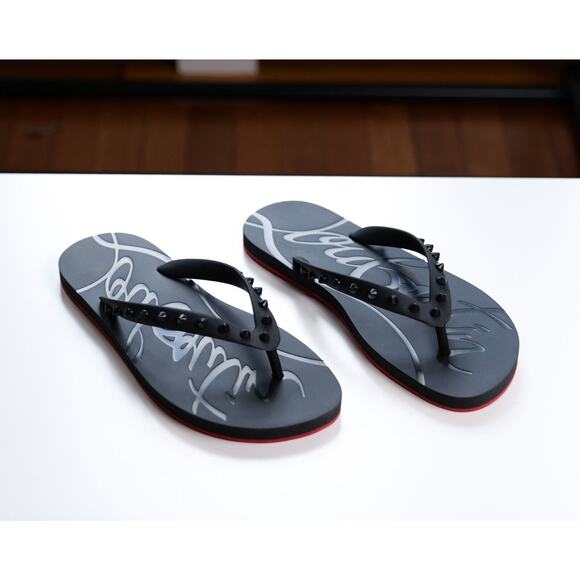 Christian Louboutin | Shoes | Christian Louboutin Black Loubi Spike ...